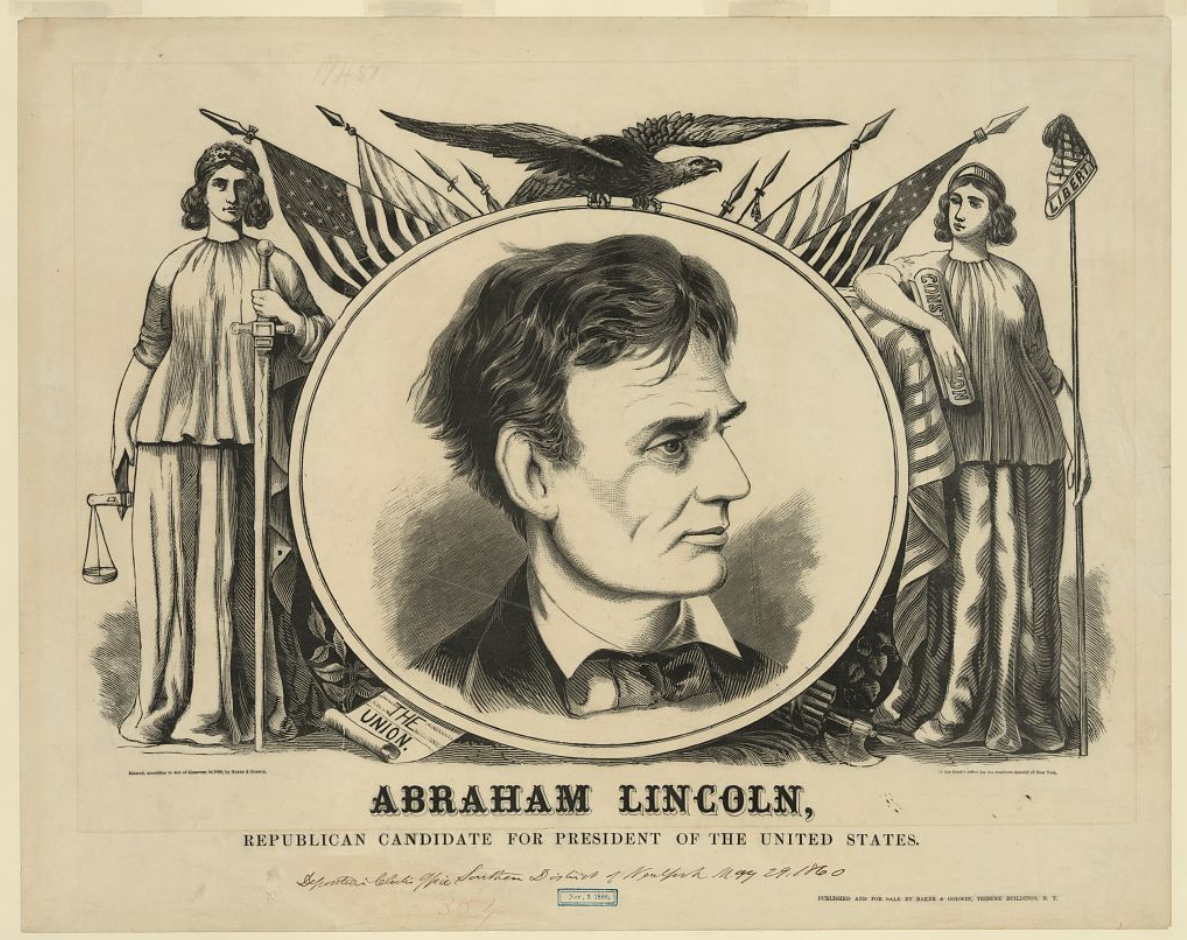 Abraham Lincoln Capmaign Sign Glossy Poster Picture Photo Print Banner ...