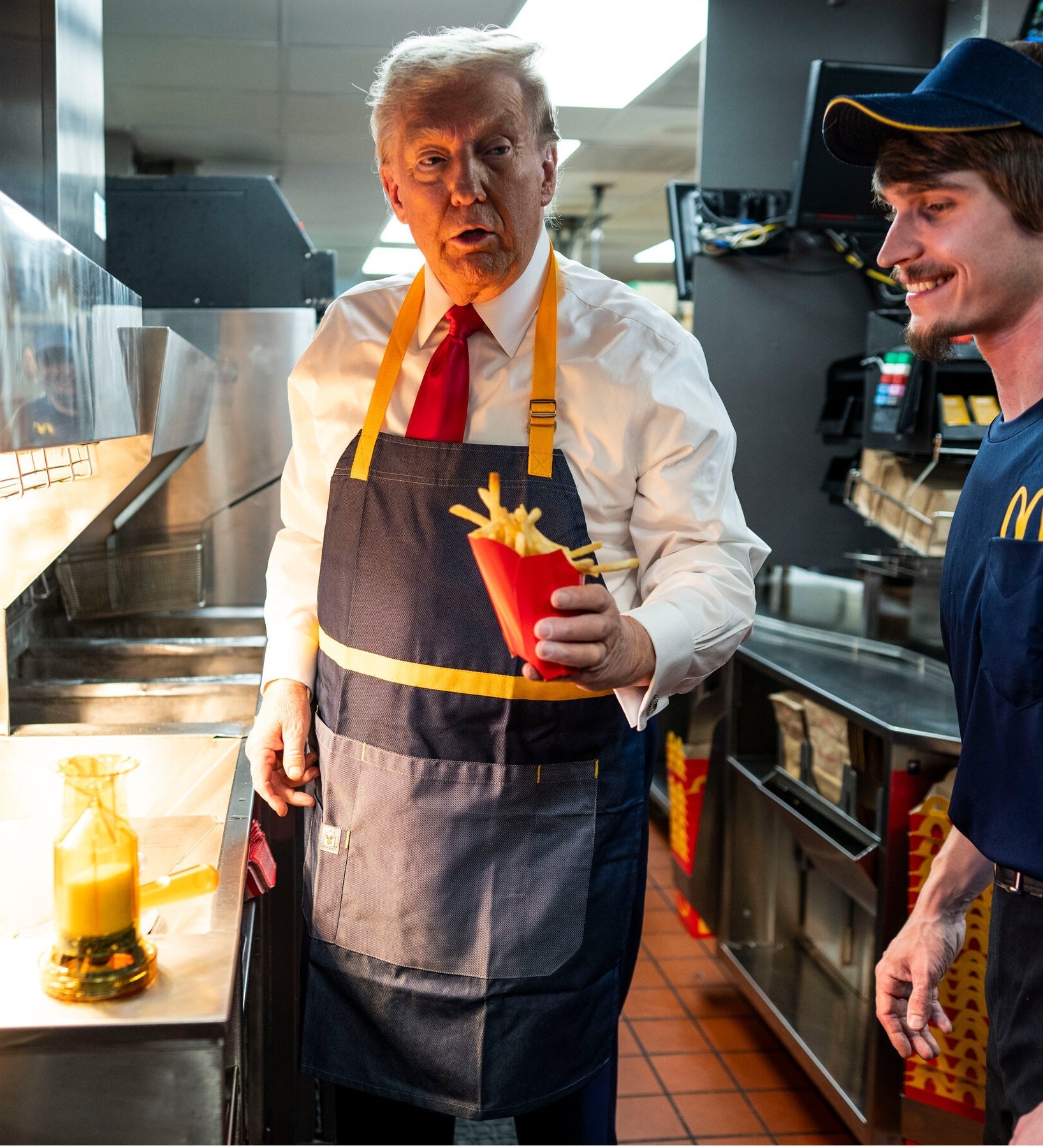 Donald Trump Mcdonalds Fries Glossy Poster Picture Photo Print Banner ...