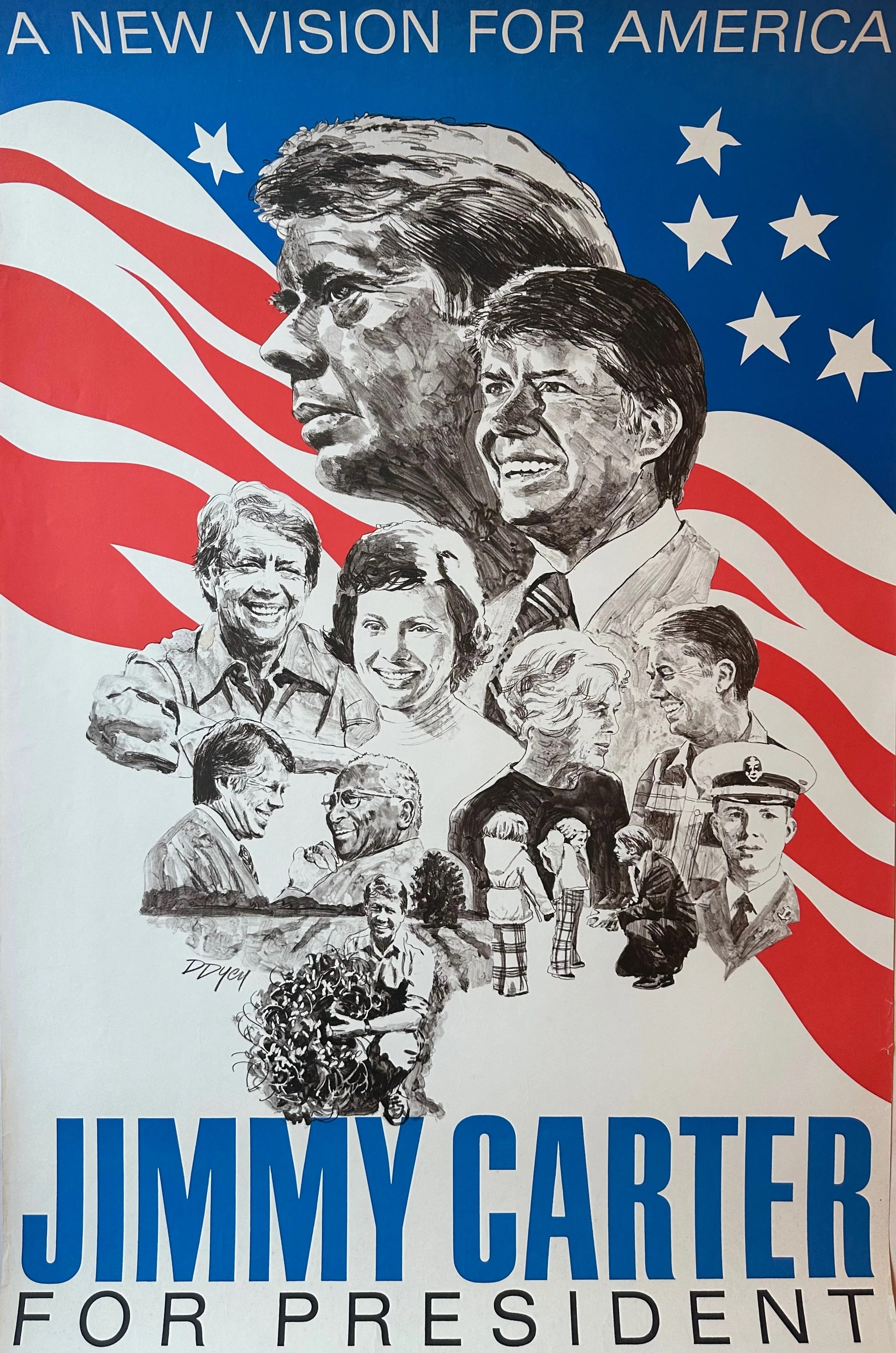 Jimmy Carter Campaign Ad Glossy Poster Picture Photo Print Banner Conv ...