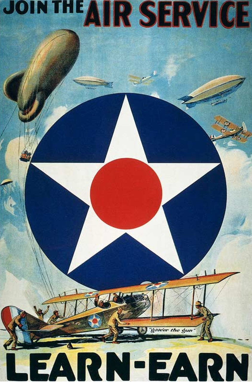 Us Air Service Ww2 Propaganda Glossy Poster Picture Photo Print Banner ...