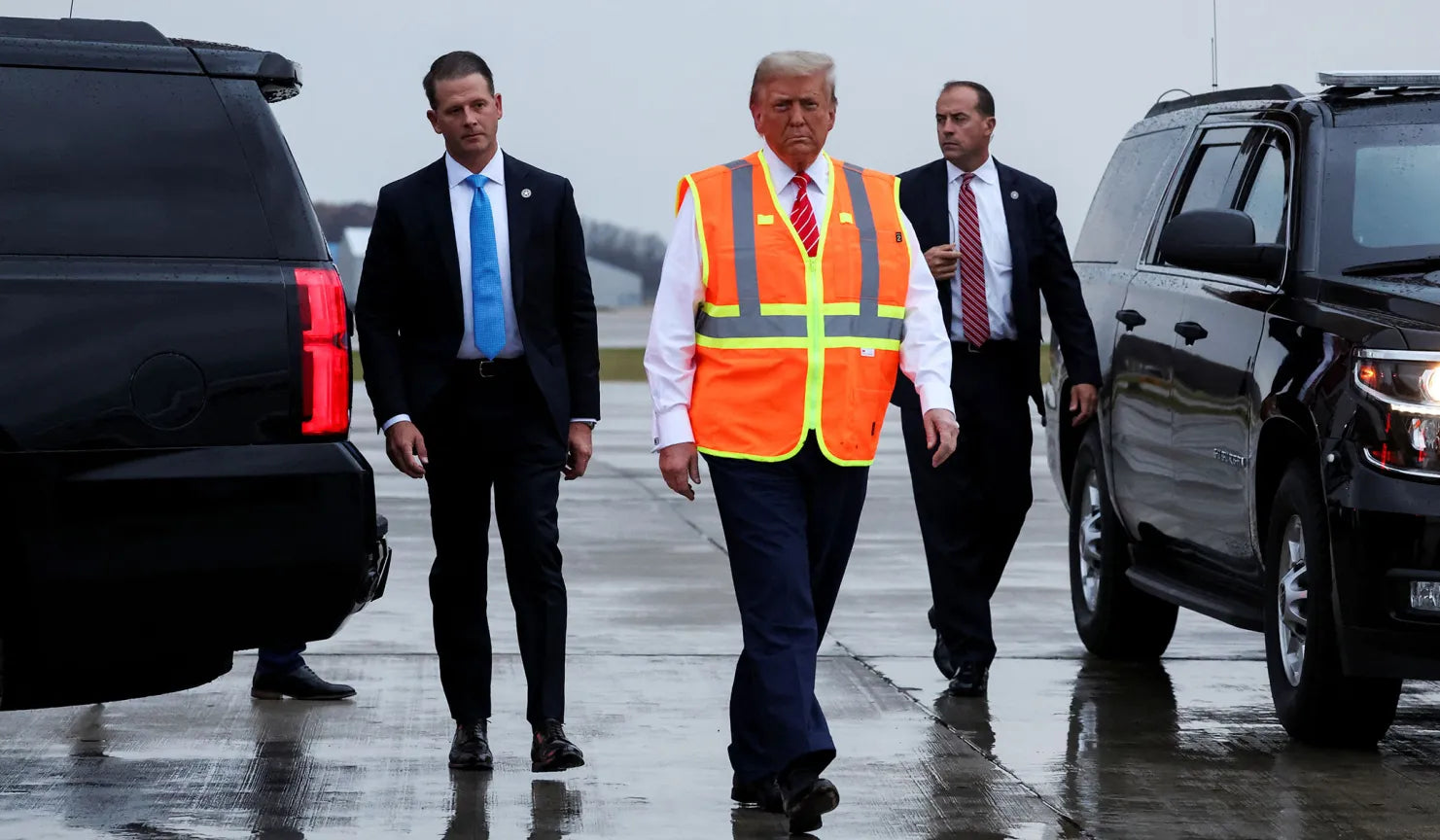 Donald Trump Reflective Vest Glossy Poster Picture Photo Print Banner ...