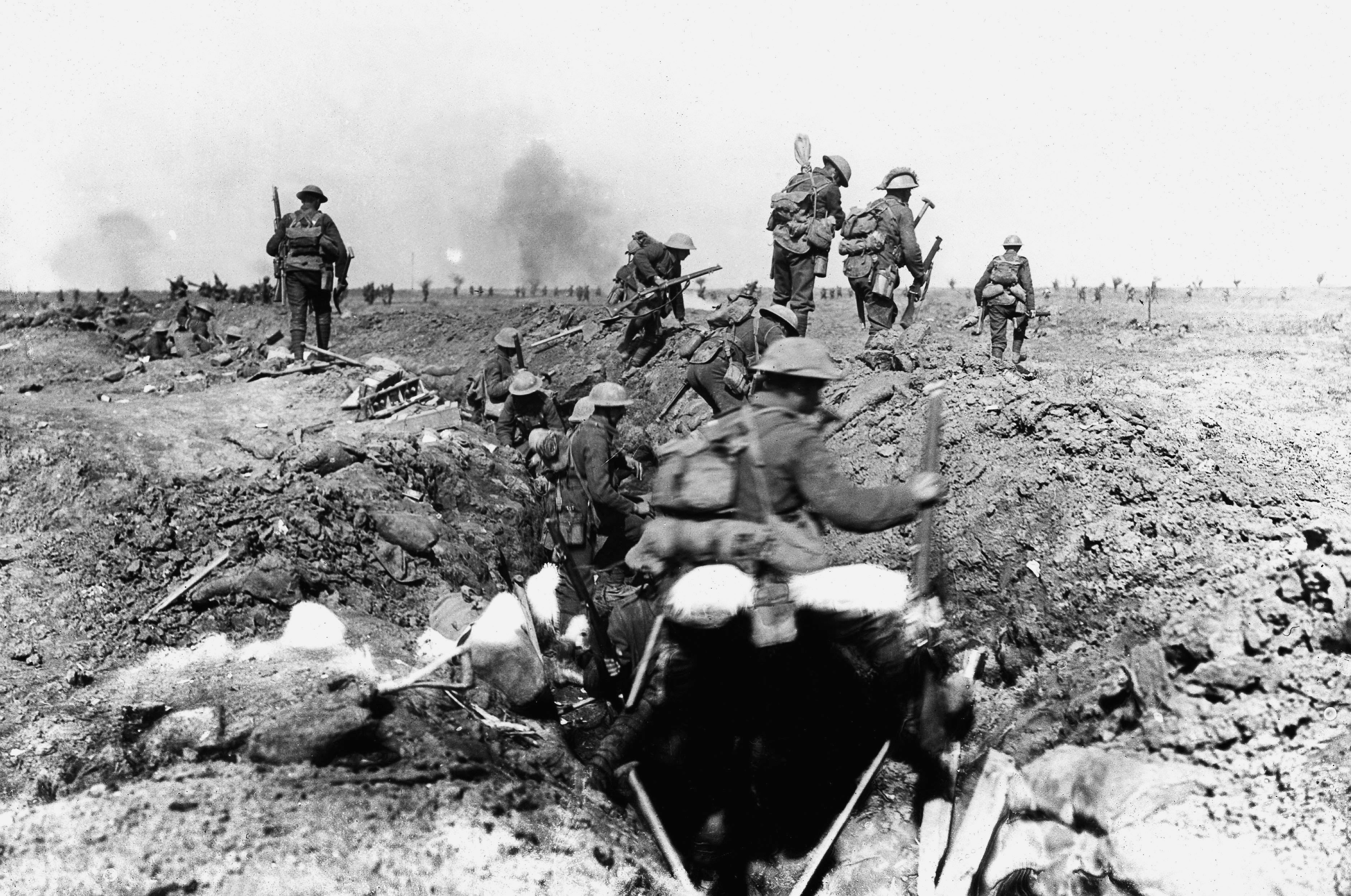 Ww1 Great War Trenches Soldiers Glossy Poster Picture Photo Print Bann ...