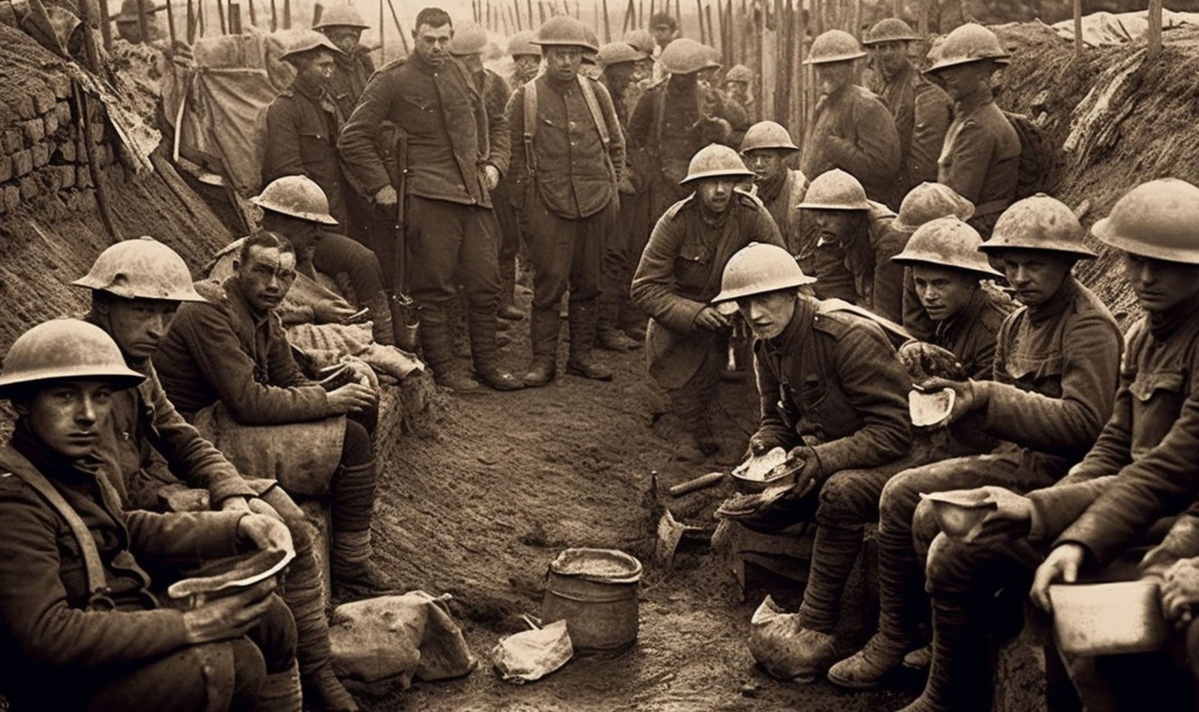 Ww1 Wwi Infantrymen Trenches Glossy Poster Picture Photo Print Banner ...
