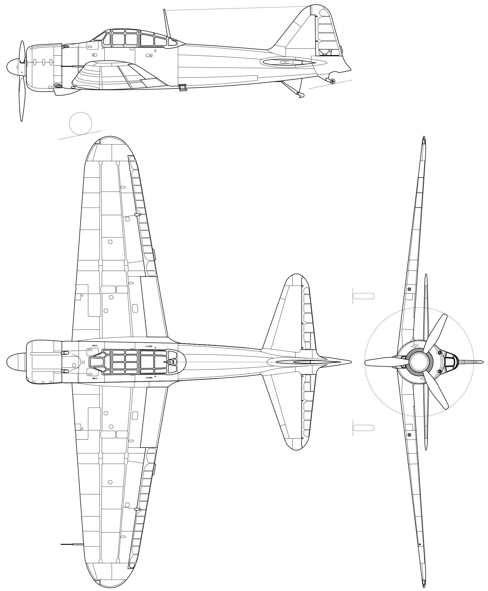 Mitsubishi A6M Zero Diagram GLOSSY POSTER PICTURE PHOTO PRINT BANNER C ...