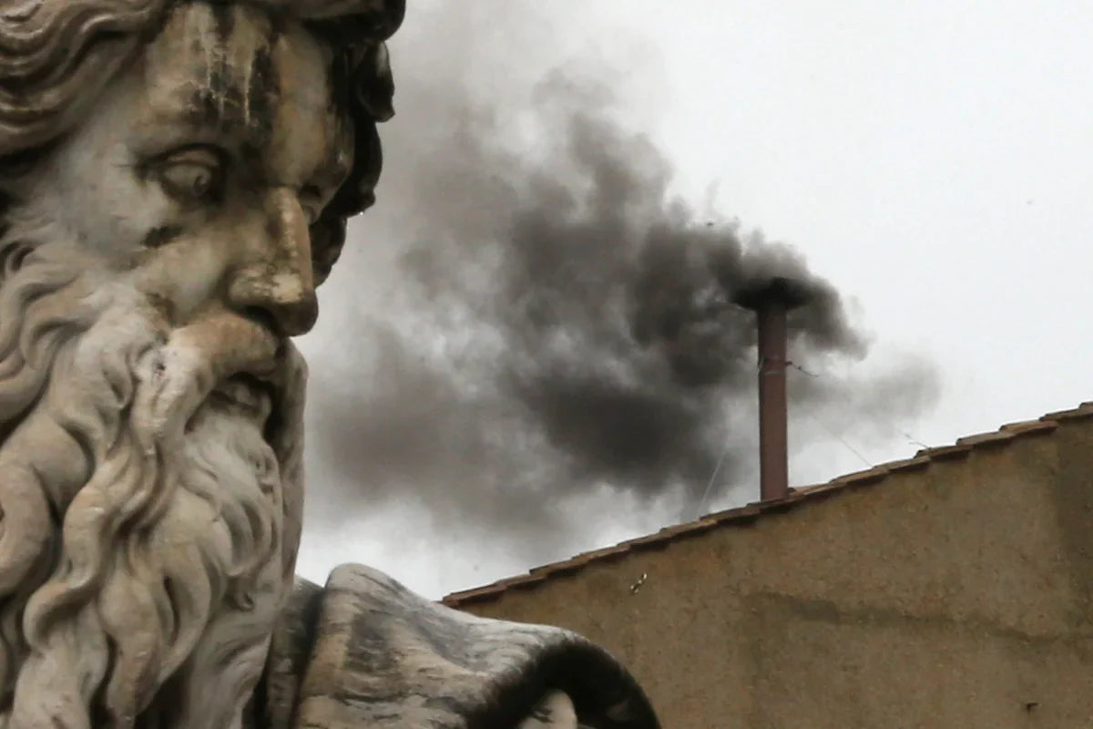Papal Conclave Black Smoke Chimney POSTER PICTURE PHOTO PRINT BANNER C ...