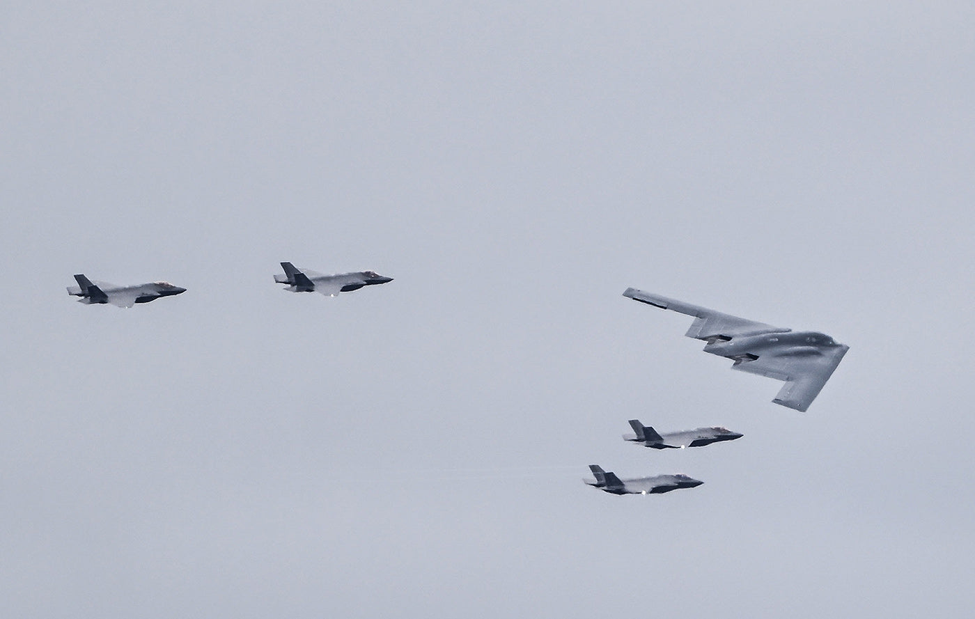 B-2 Stealth Bomber Flyover Alaska Glossy Poster Picture Photo Print Ba ...